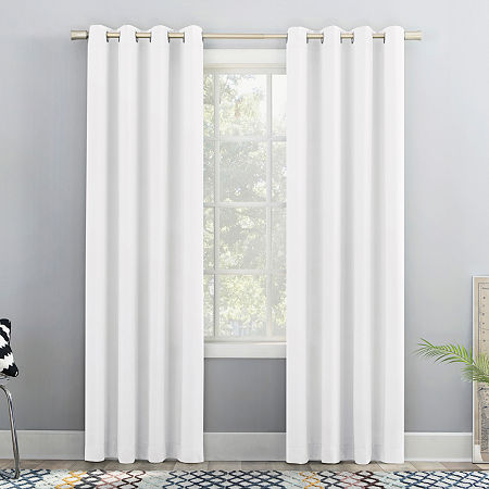Click here for Grant Modern Glam Semi-Sheer Grommet Curtain Panel... prices
