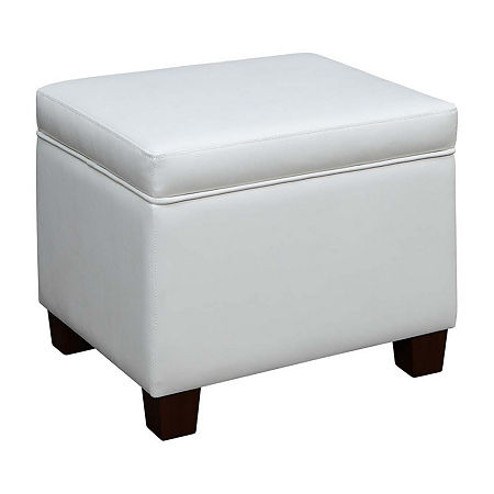 Click here for Madison Cushioned Ottoman  One Size  White prices