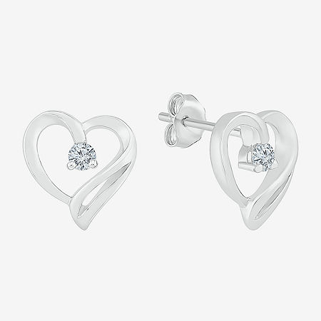 Click here for 1/10 CT. T.W. Natural White Diamond Sterling Silve... prices