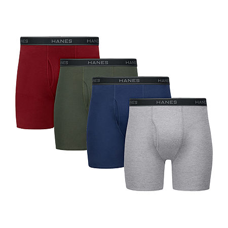 Click here for Hanes Cotton Mens 4 Pack Boxer Briefs J742a4  Medi... prices