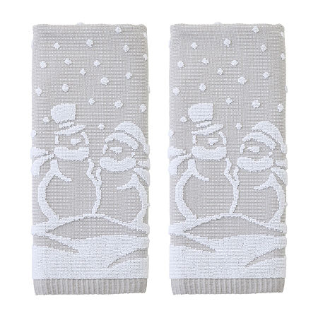 Click here for Saturday Knight Scenic Snowmen 2-pc. Embellished H... prices