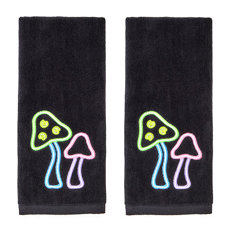 Click here for Saturday Knight Neon Mushrooms 2-pc. Hand Towel  O... prices