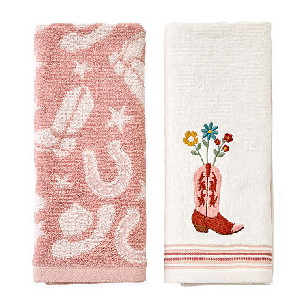 Click here for Saturday Knight Flowers In Boot 2-pc. Hand Towel... prices