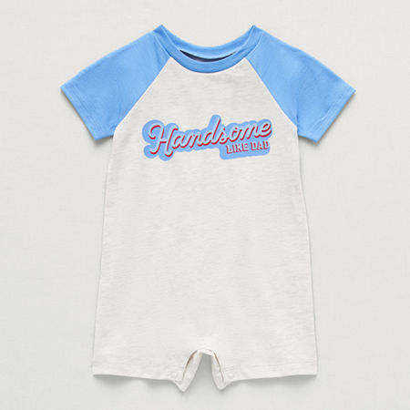Click here for Okie Dokie Baby Boys Short Sleeve Striped Romper... prices