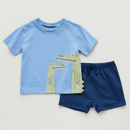 Click here for Okie Dokie Baby Boys 2-pc. Short Set  6 Months  Bl... prices