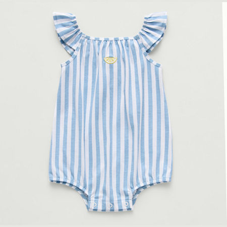 Click here for Okie Dokie Baby Girls Striped Romper  3 Months  Bl... prices