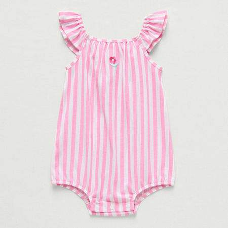 Click here for Okie Dokie Baby Girls Striped Romper  9 Months  Pi... prices