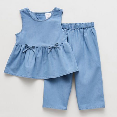 Click here for Okie Dokie Chambray Toddler & Little Girls 2-pc. P... prices
