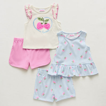 Click here for Little Lass Toddler Girls 4-pc. Short Set  3t  Blu... prices