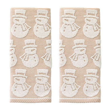 Click here for Saturday Knight Snowman Hand Towel 2-pc. Embellish... prices