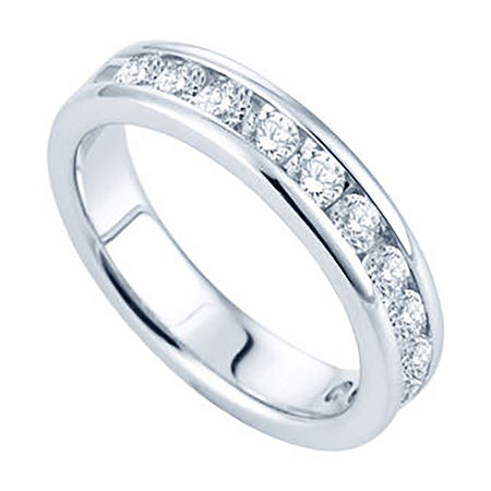 Click here for 1 CT.T.W. Channel-Set Natural Diamond Band  9  Whi... prices