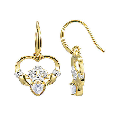 Click here for Heart-Shaped Genuine White Topaz and Diamond-Accen... prices