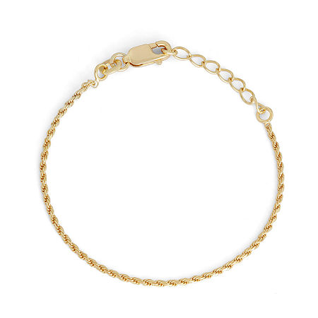 Click here for Childrens 14K Yellow Gold Over Silver Rope Chain B... prices