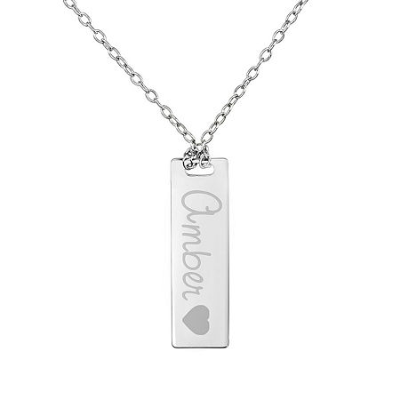 Click here for Personalized Sterling Silver Name Dog Tag  One Siz... prices
