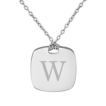 Click here for Personalized Sterling Silver 16mm Initial Pendant... prices