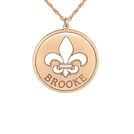 Click here for Personalized Womens Sterling Silver Fleur De Lis N... prices