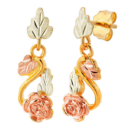 Click here for Landstroms Black Hills Gold 10K Gold Drop Earrings... prices