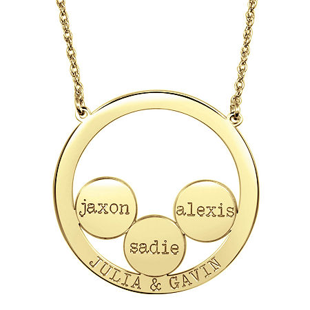 Click here for Womens 10K Gold 18 Inch Pendant Necklace  One Size... prices
