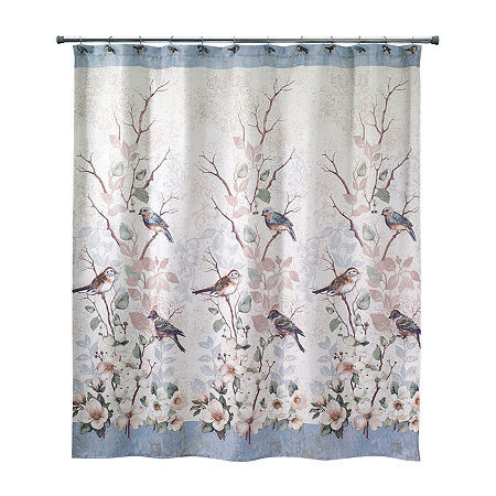 Click here for Avanti Love Nest Bird Motif Printed Shower Curtain... prices
