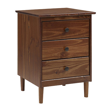 Click here for Modern 3 Drawer Solid Wood Nightstand  One Size  B... prices