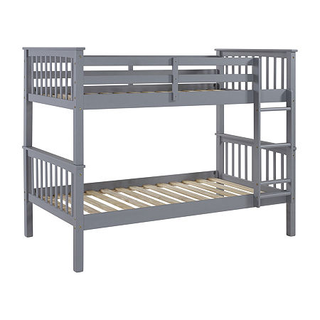 Click here for Solid Wood Mission Design Bunk Bed  One Size  Gray prices