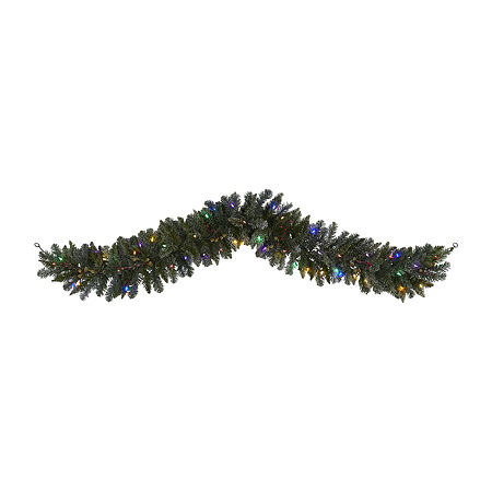 Click here for Nearly Natural 6ft. Flocked Artificial Christmas G... prices
