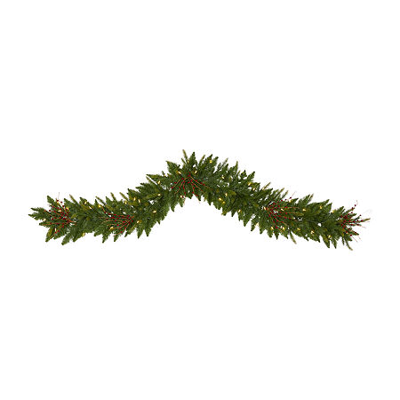 Click here for Nearly Natural 6ft. Pre-Lit Indoor Christmas Pine... prices