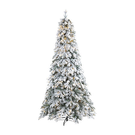 Click here for Nearly Natural 8 Foot Flocked Vermont Mixed Pine W... prices