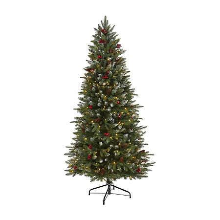 Click here for Nearly Natural 6 Foot Snow Tipped Portland Spruce... prices