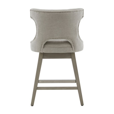 Madison Park Janet Counter Height Upholstered Swivel Bar Stool - JCPenney