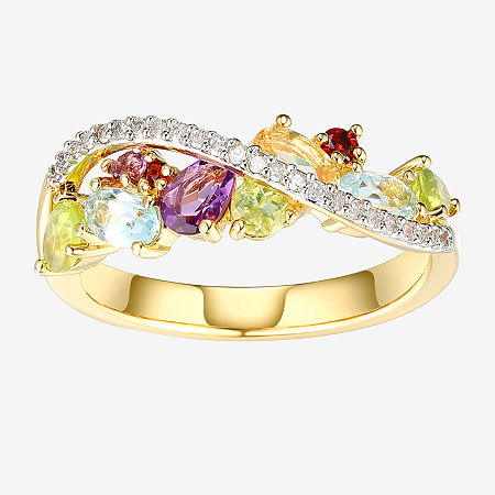 Click here for Womens Multi Color 18K Gold Over Silver Infinity C... prices