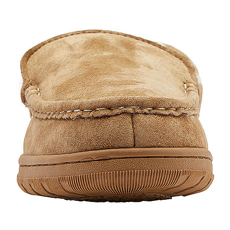 Click here for Lamo Moccasin Mens Slip-On Slippers  7  Brown prices