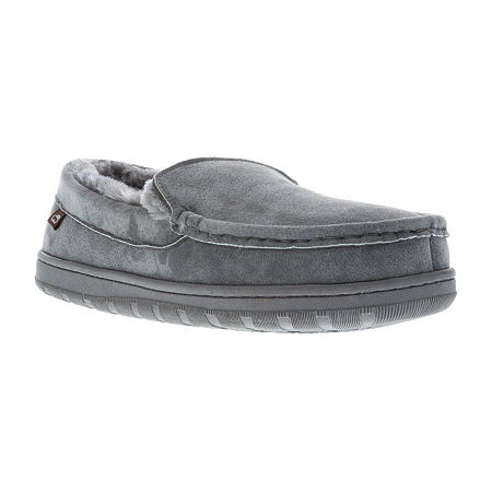 Click here for Lamo Moccasin Mens Slip-On Slippers  9  Black prices