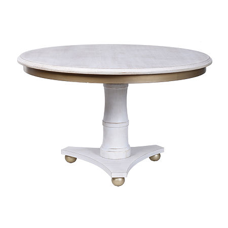 Click here for Square Wood-Top Dining Table  One Size  White prices