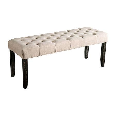 Click here for Nimitz Upholstered Dining Bench  One Size  Beige prices