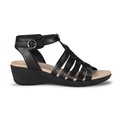 Baretraps Womens Havannah Wedge Sandals, Color: Black - JCPenney