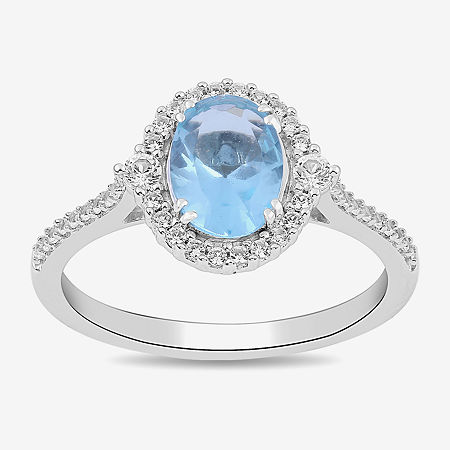 Click here for Womens Simulated Blue Aquamarine Sterling Silver H... prices