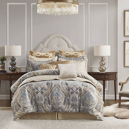 Croscill Julius 4-Pc Comforter Set  California King - Blue