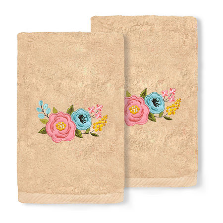 Click here for Linum Home Textiles Primavera Embroidered 2-pc. Ha... prices