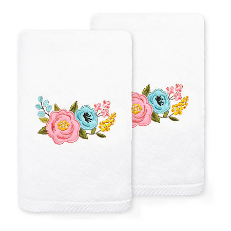 Click here for Linum Home Textiles Primavera Embroidered 2-pc. Ha... prices