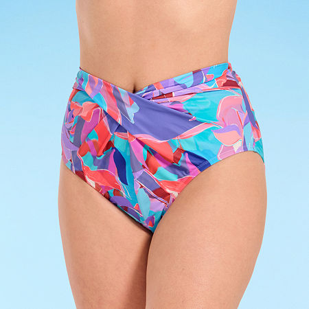 Click here for Mynah Womens Lined Abstract High Waist Bikini Swim... prices