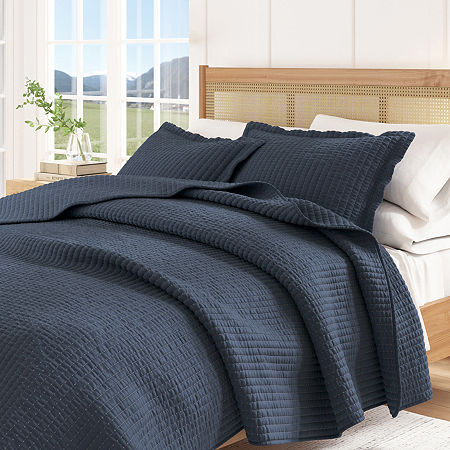 Click here for Linery Detailed Channel Stitch Reversible Quilt Se... prices