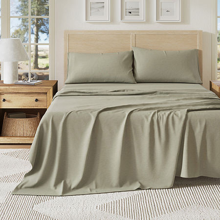 Click here for Linery Heathered Melange Sheet Set  One Size  Gree... prices