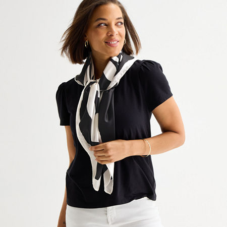 Click here for Liz Claiborne Branch Printed Leaf Square Scarf  On... prices