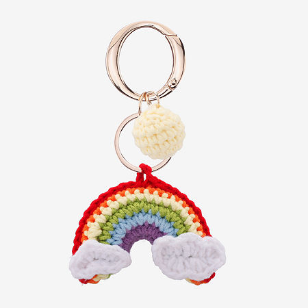 Click here for Nina Crochet rainbow bag charm - Rainbow prices