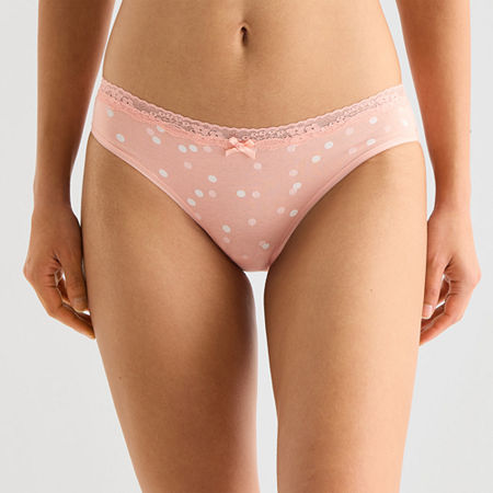 Click here for Ambrielle Cotton Bikini Panty  X-large  Pink prices