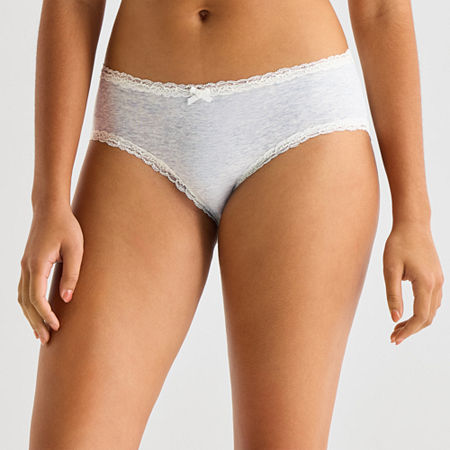 Click here for Arizona Body Cotton with Lace Hipster  X-large  Gr... prices