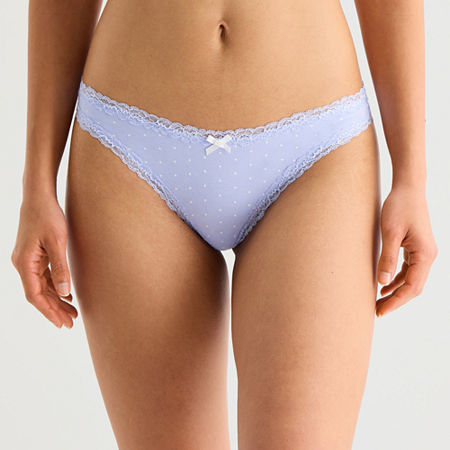 Click here for Arizona Body Cotton with Lace Thong  X-large  Purp... prices