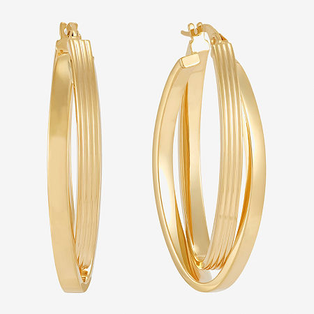 Click here for Limited Quantities! Womens 14K Gold 35mm Hoop Earr... prices