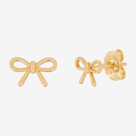 Click here for Limited Quantities! 14K Gold 5.4mm Bow Stud Earrin... prices